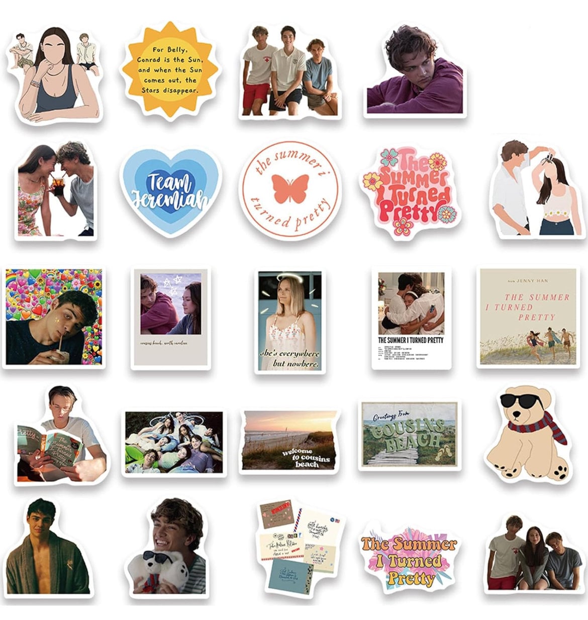 48 the Summer I Turned Pretty Stickers TV Show Teens Friends Decorate ...