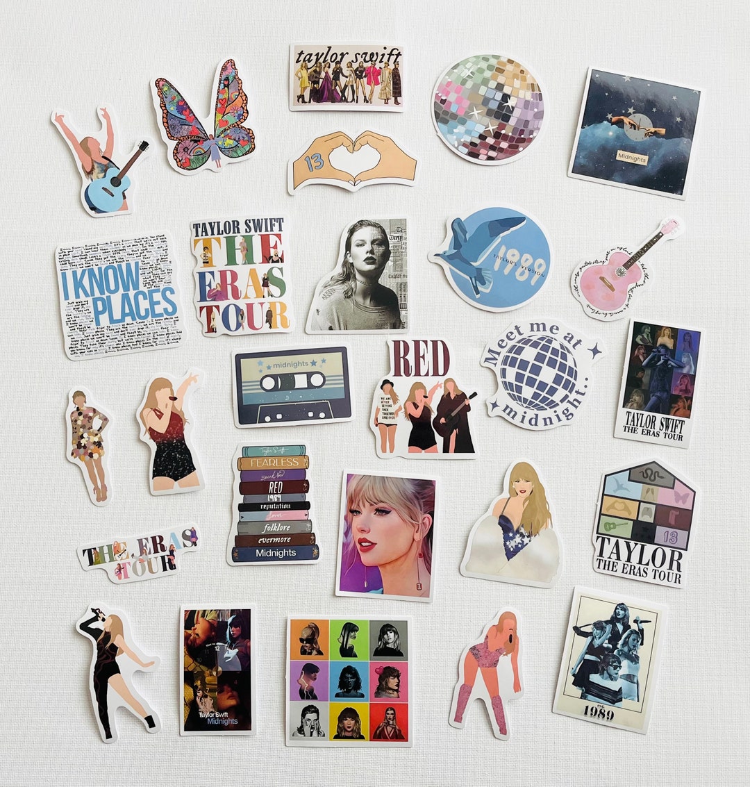 Taylor Swift Stickers 25 Piece Taylor Swift Stickers Eras Tour Decorate ...