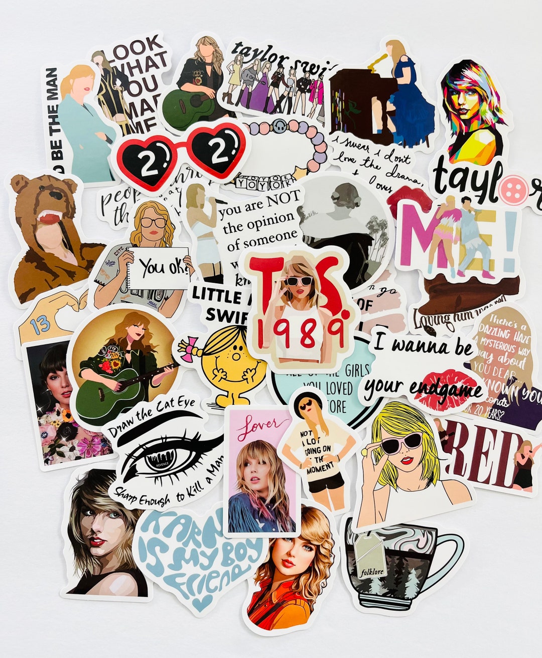 32 Taylor Swift Stickers 50 Swiftie Stickers Taylor Swift Concert Eras ...