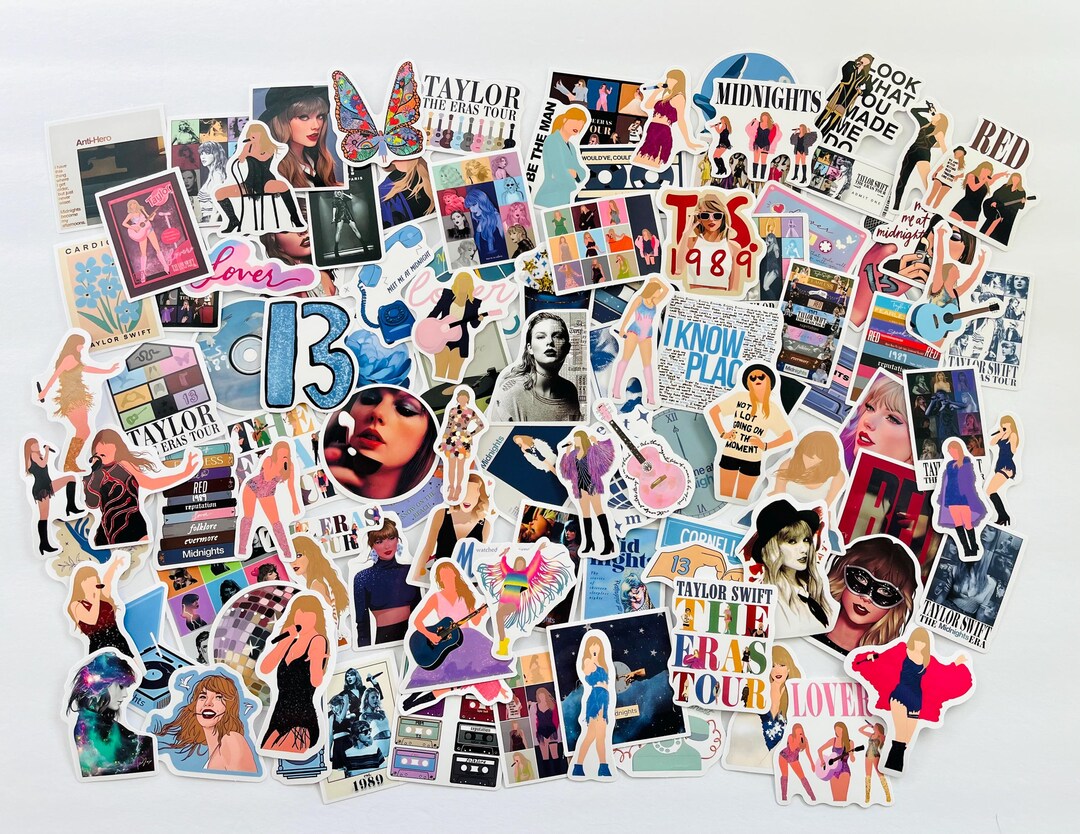 Taylor Swift Stickers 100 Swiftie Stickers Taylor Swift Concert Eras ...
