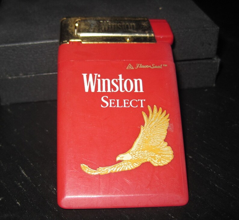 Vintage WINSTON SELECT Ultra Thin Butane GAS Lighter | Etsy