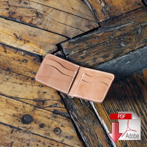 Leather Bi-fold Wallet With Hidden Pockets Digital Template (8.5 X 11 ...