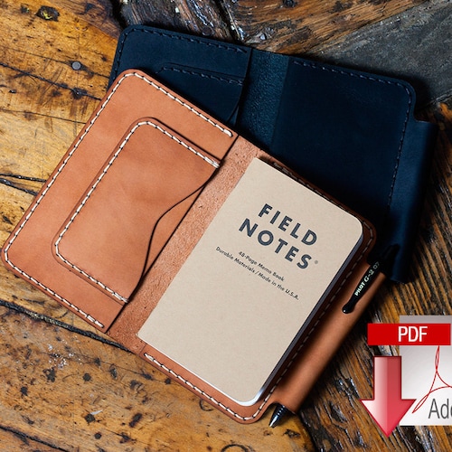 Leather Field Notes Case Set Digital Pattern for LASER CUTTING - Etsy