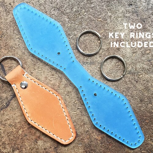 Classic Leather Key Fob Acrylic Template Leathercraft - Etsy