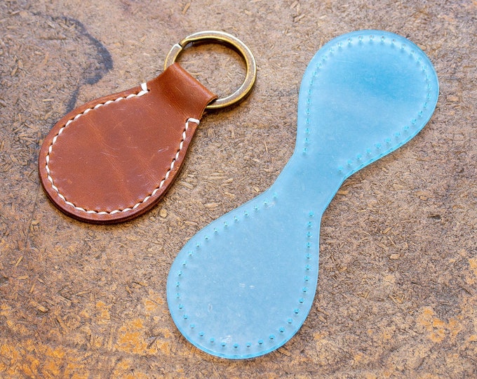 Classic Leather Key Fob Acrylic Template Leathercraft Pattern - Etsy