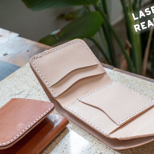 Leather Wrap Wallet Digital Pattern for LASER CUTTING Source - Etsy