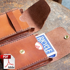 Leather Playing Cards Case PDF Digital Template Set - Etsy