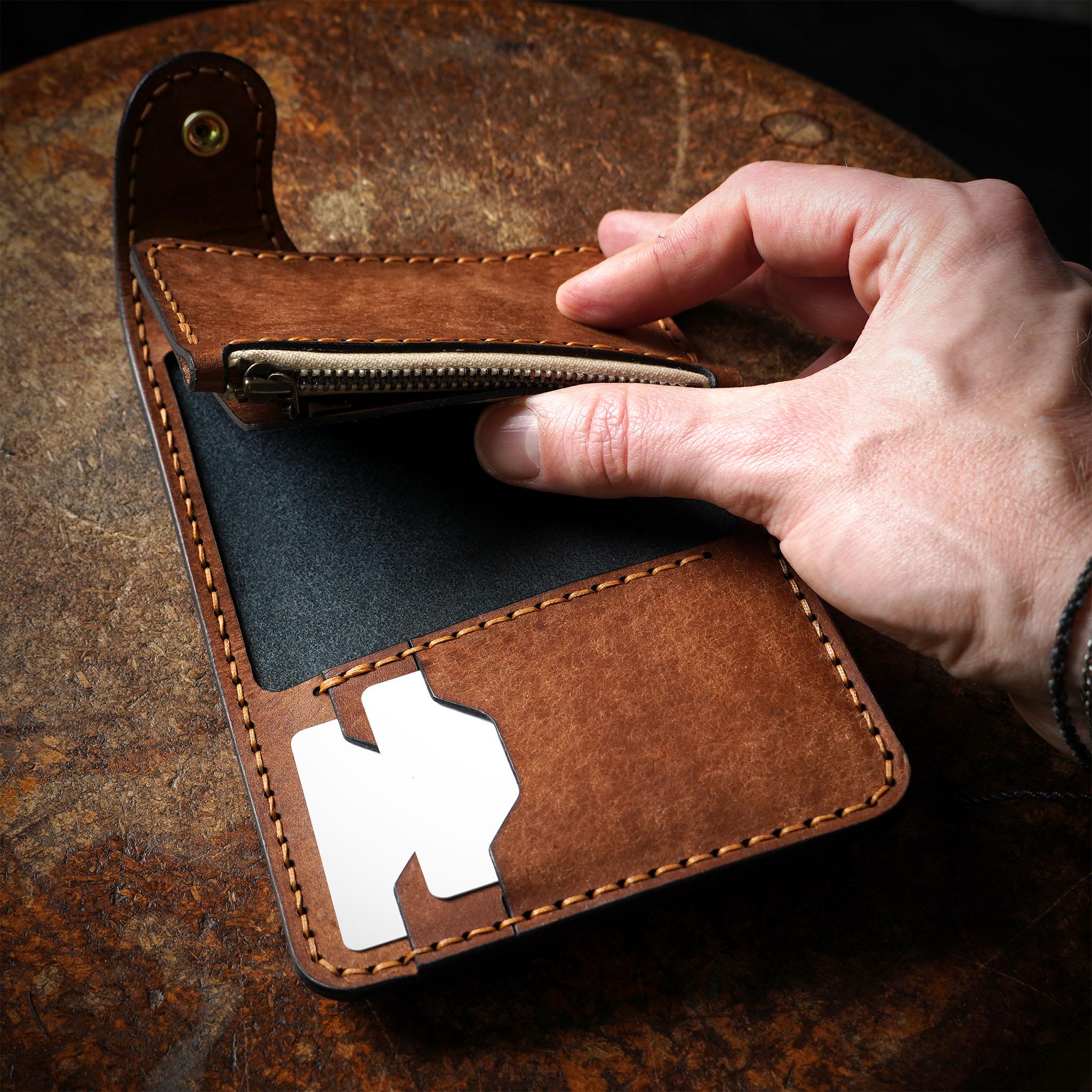 Leather Vertical Snap Wallet Acrylic Template Set - Leathercraft ...