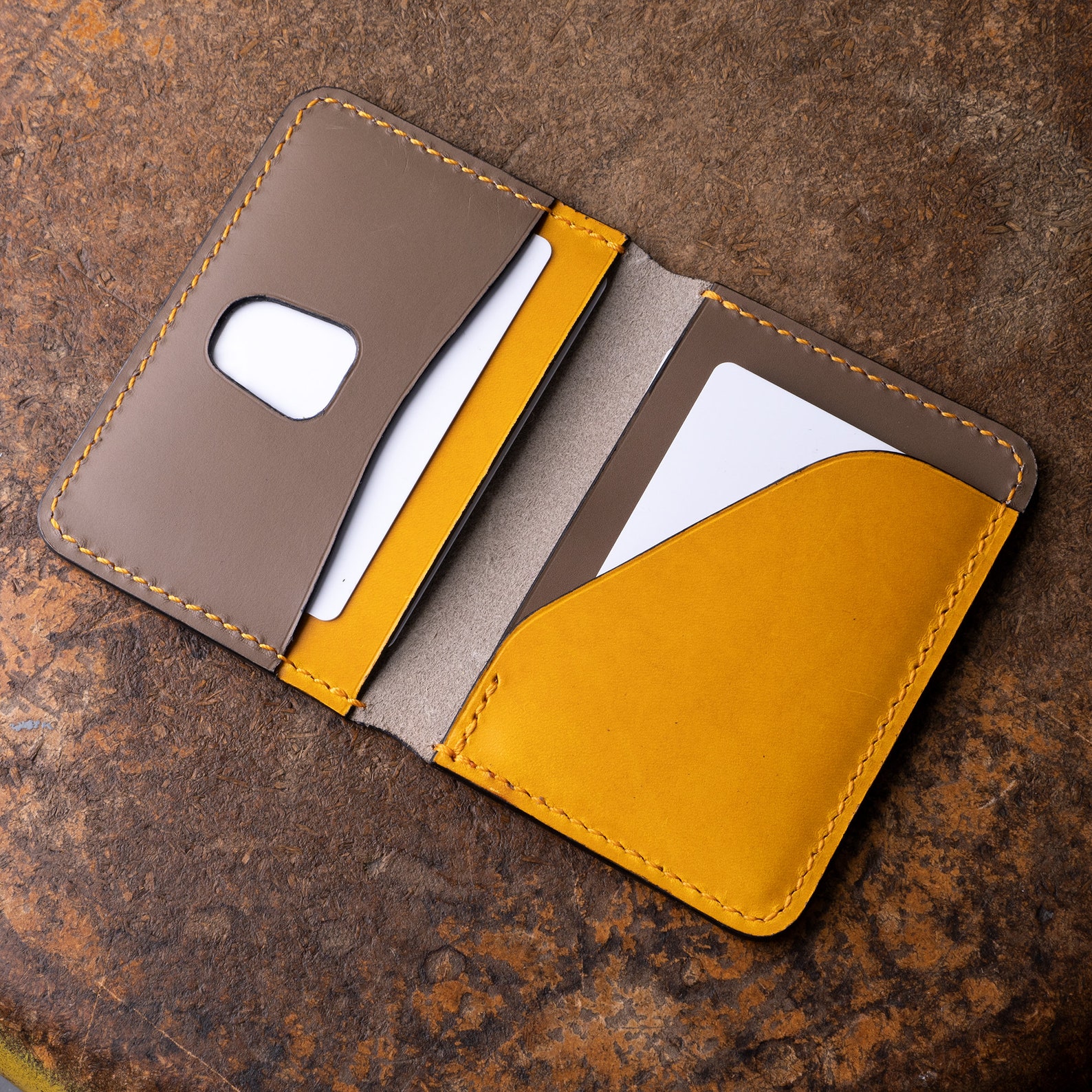 Folded Front Pocket Card Wallet Template Set - Acrylic Leather Template ...