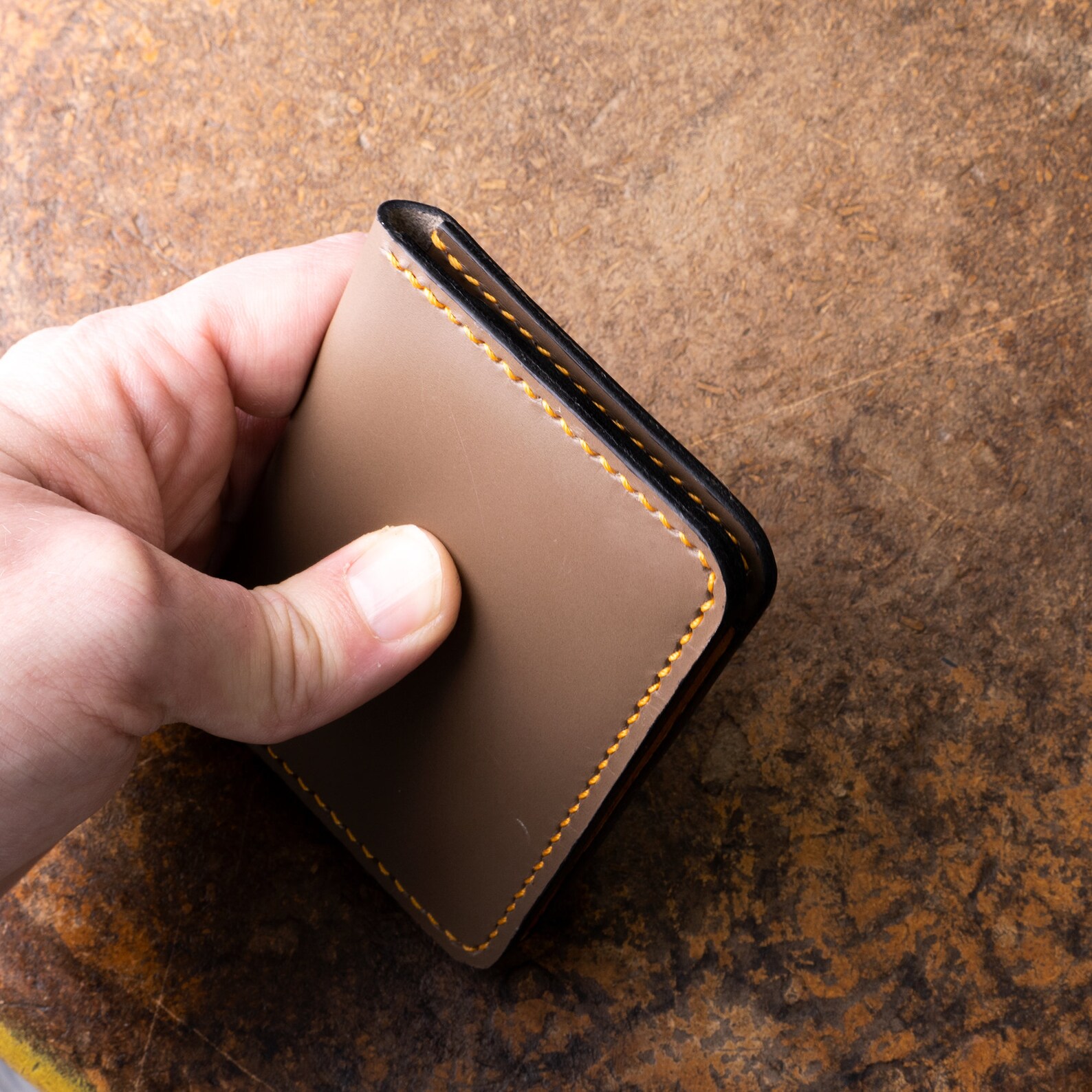 Folded Front Pocket Card Wallet Template Set Acrylic Leather - Etsy