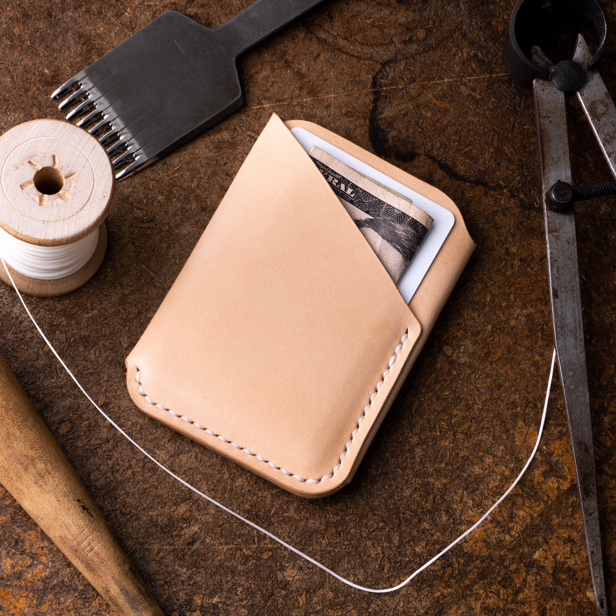 Leather Wrap Wallet Digital Pattern for LASER CUTTING (svg, Ai, Eps ...