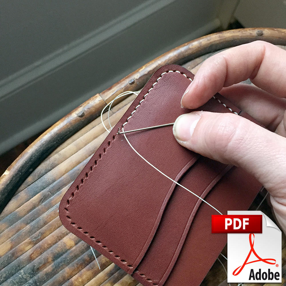 5 Pocket Slim Card Leather Wallet Digital PDF Template | Etsy