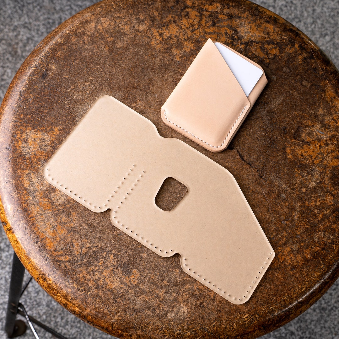 Minimal Leather Wrap Wallet Acrylic Template - Leathercraft Pattern - Etsy