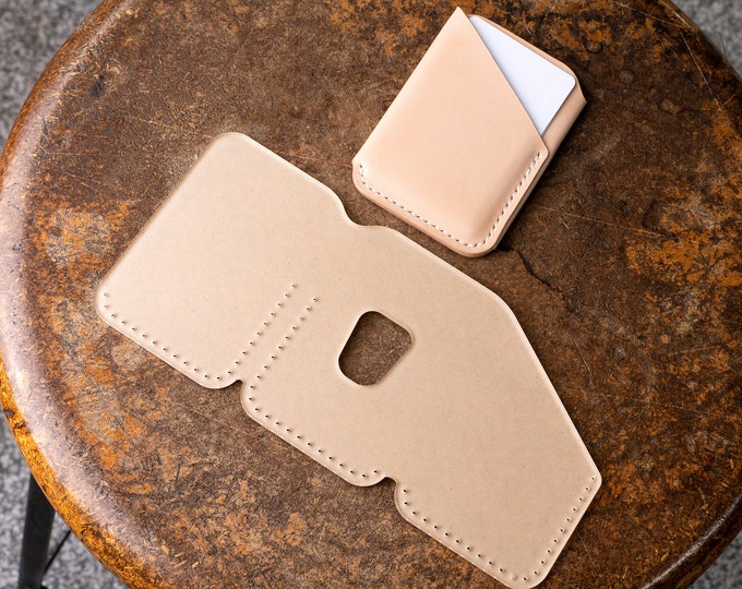 Minimal Leather Wrap Wallet Acrylic Template Leathercraft Pattern - Etsy