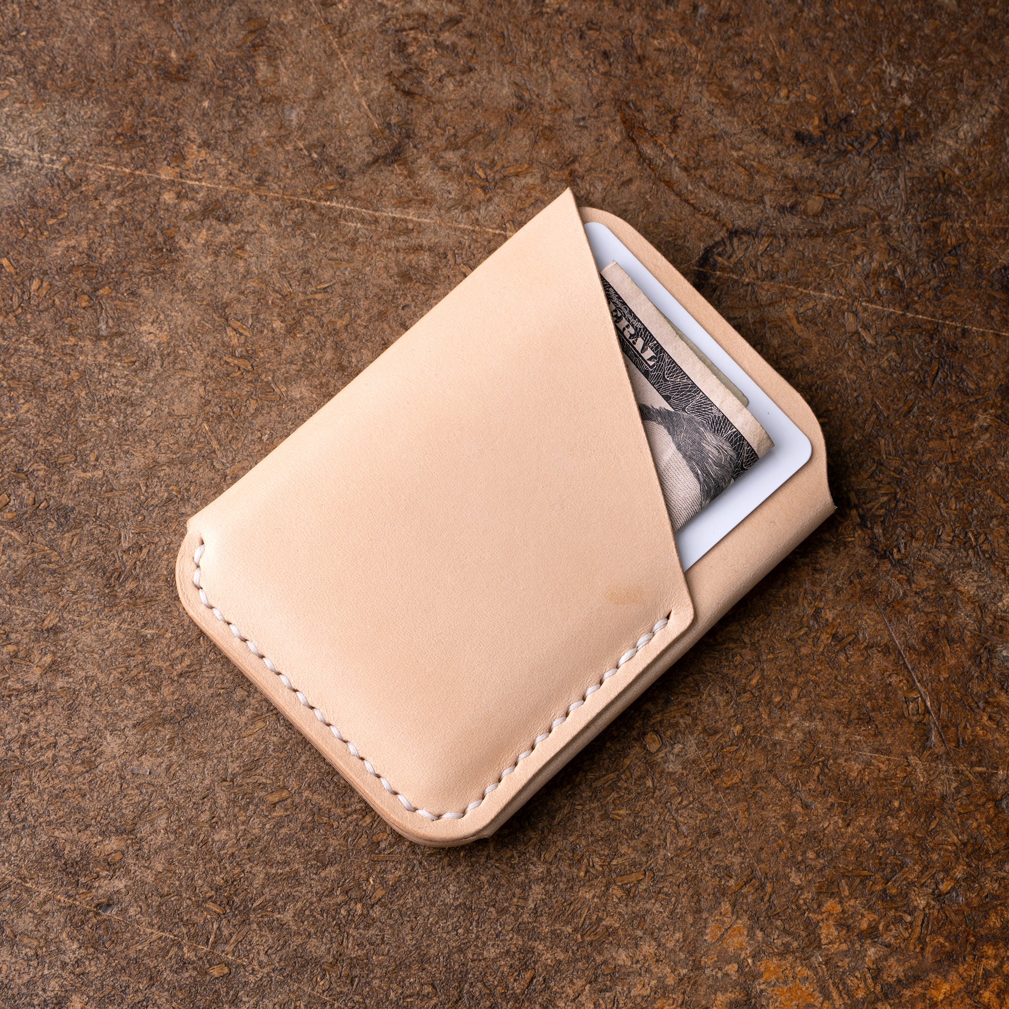 Minimal Leather Wrap Wallet Acrylic Template Leathercraft - Etsy