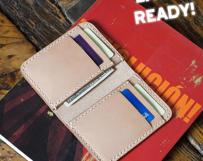 Leather Vertical Bi-fold Wallet Digital Pattern for LASER CUTTING ...