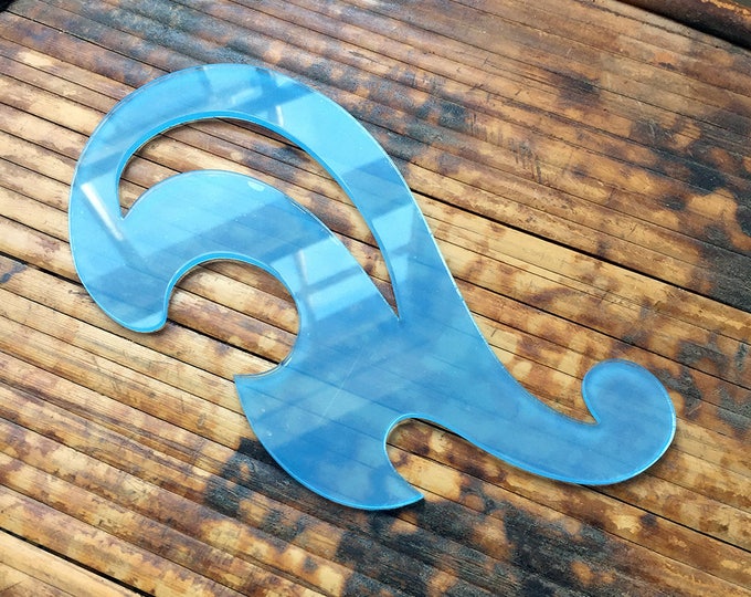 French Curve Acrylic Template Leathercraft / Sewing / Drafting Curve ...