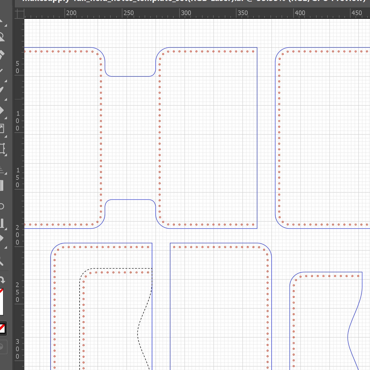 Leather Field Notes Case Set Digital Pattern for LASER CUTTING - Laser ...