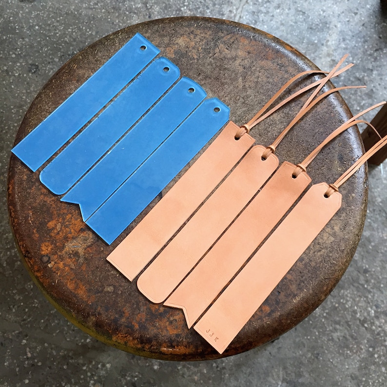 Leather Bookmarks Acrylic Template Set - Leathercraft Pattern - Etsy