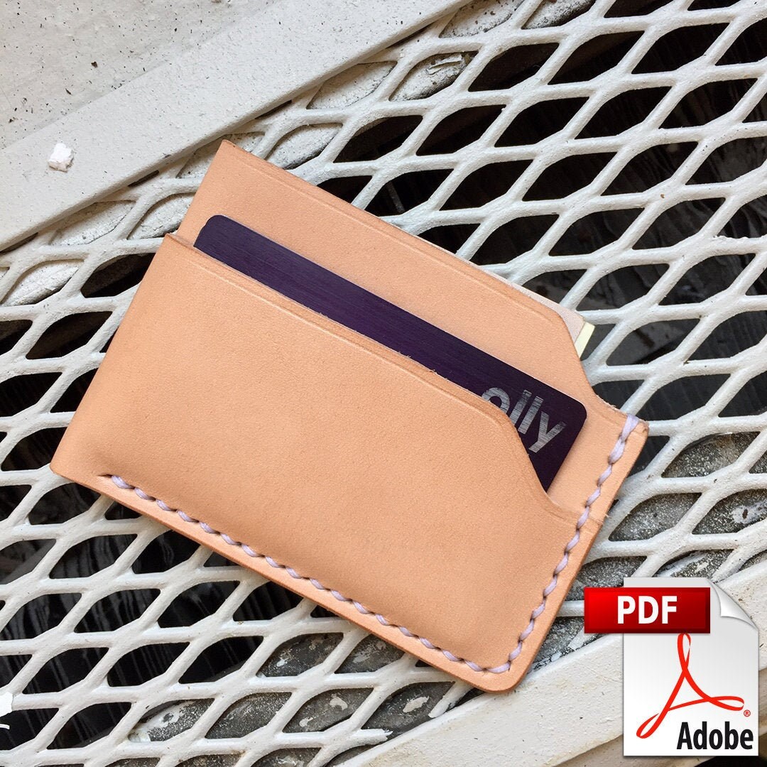 Folded Front Pocket Wallet PDF Template Set - Etsy