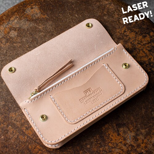 Leather Front Pocket Wallet Digital Pattern for LASER CUTTING - Etsy