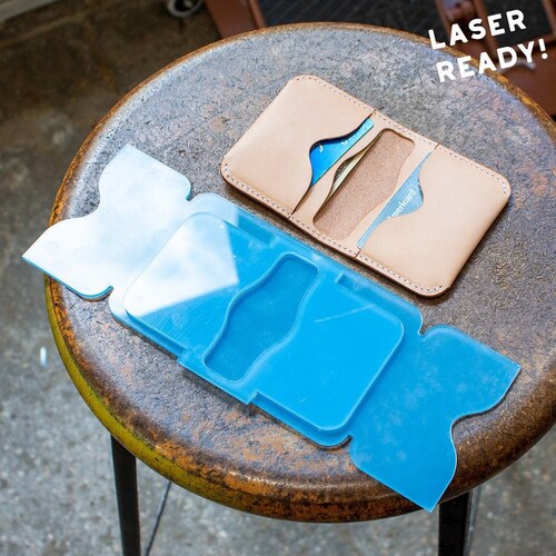 Leather Wrap Wallet Digital Pattern for LASER CUTTING Source - Etsy