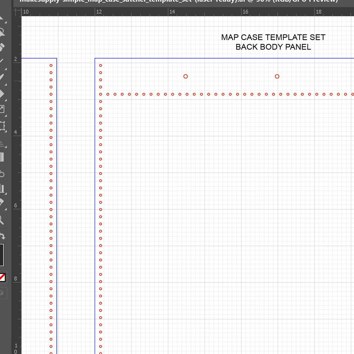 Leather Map Case Satchel Digital Pattern for LASER CUTTING | Etsy