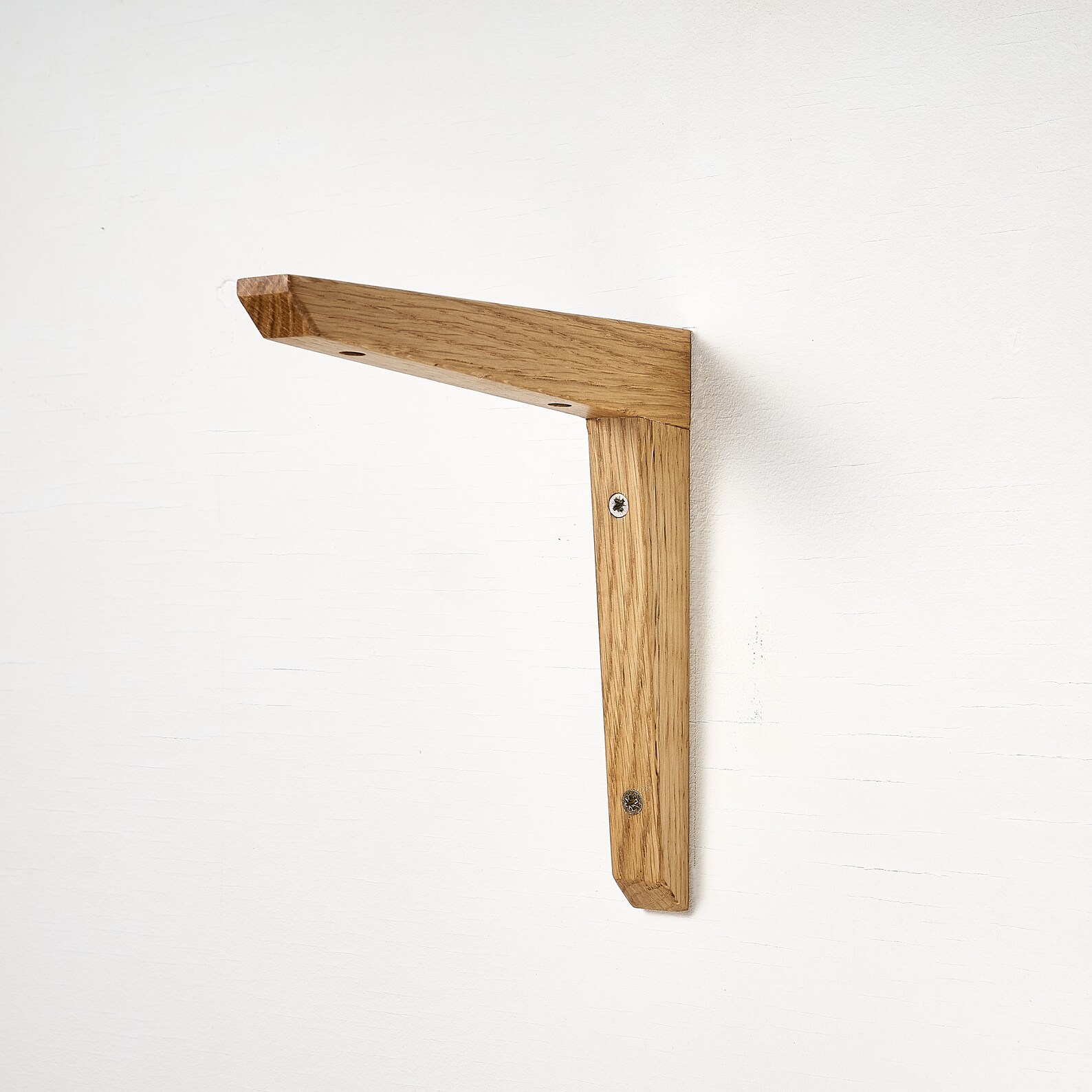 Solid Wood Brackets for Shelf, Oak L Bracket for 7 and More Shelves - Etsy
