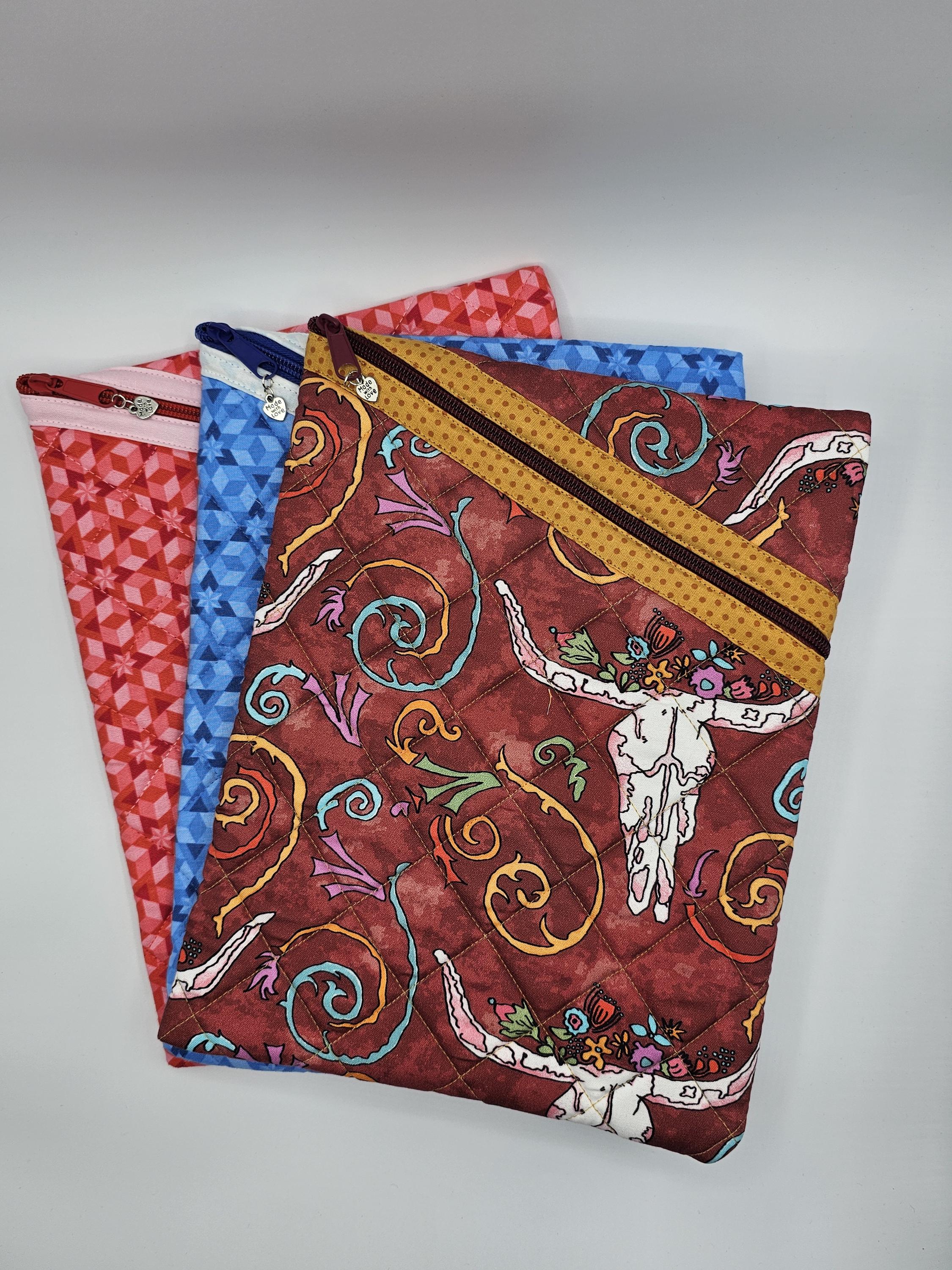 Hemingway Pouch, Quilted Pouch - Various Sizes, Patterns - Handmade ...