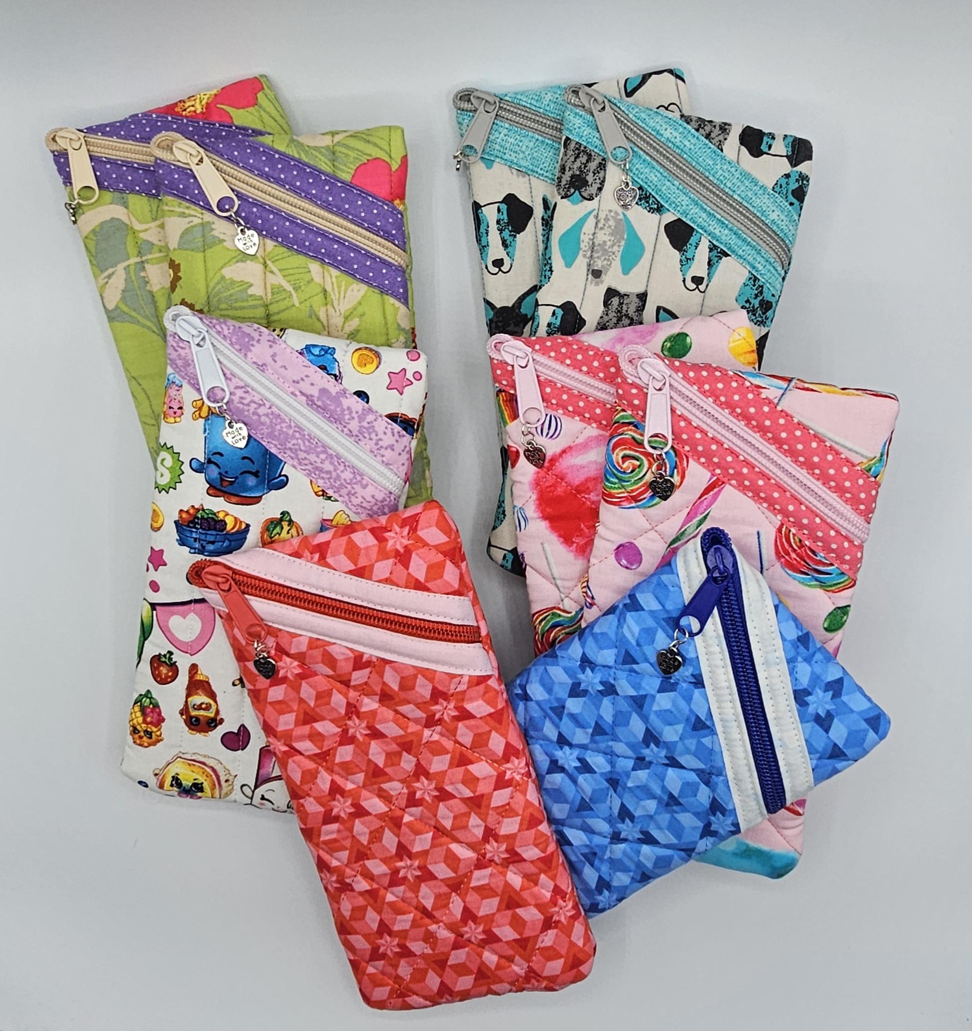 Hemingway Pouch, Quilted Pouch - Various Sizes, Patterns - Handmade ...