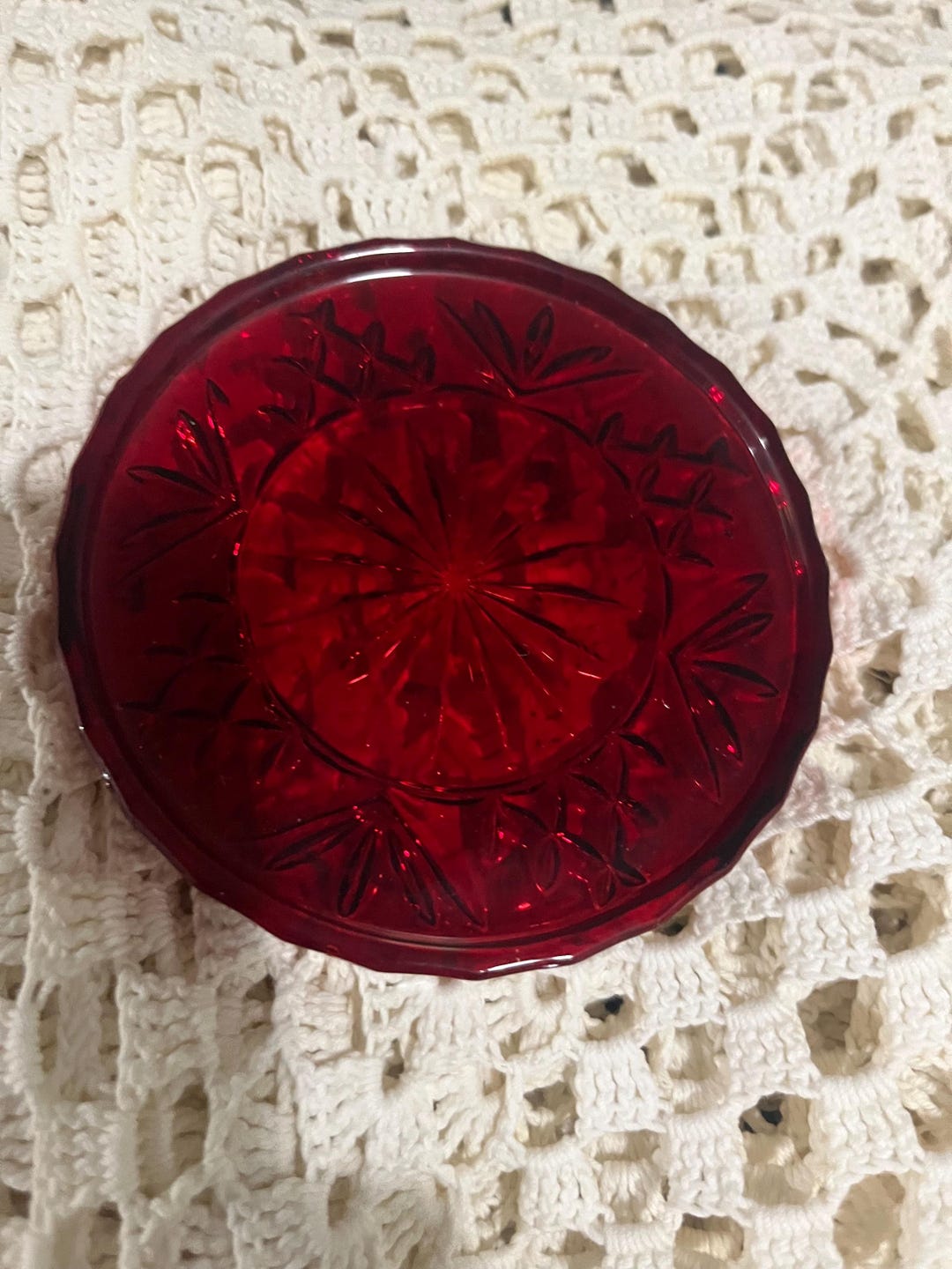 Godinger Dublin Red Crystal Coasters Set of 4 Shannon by Godinger - Etsy