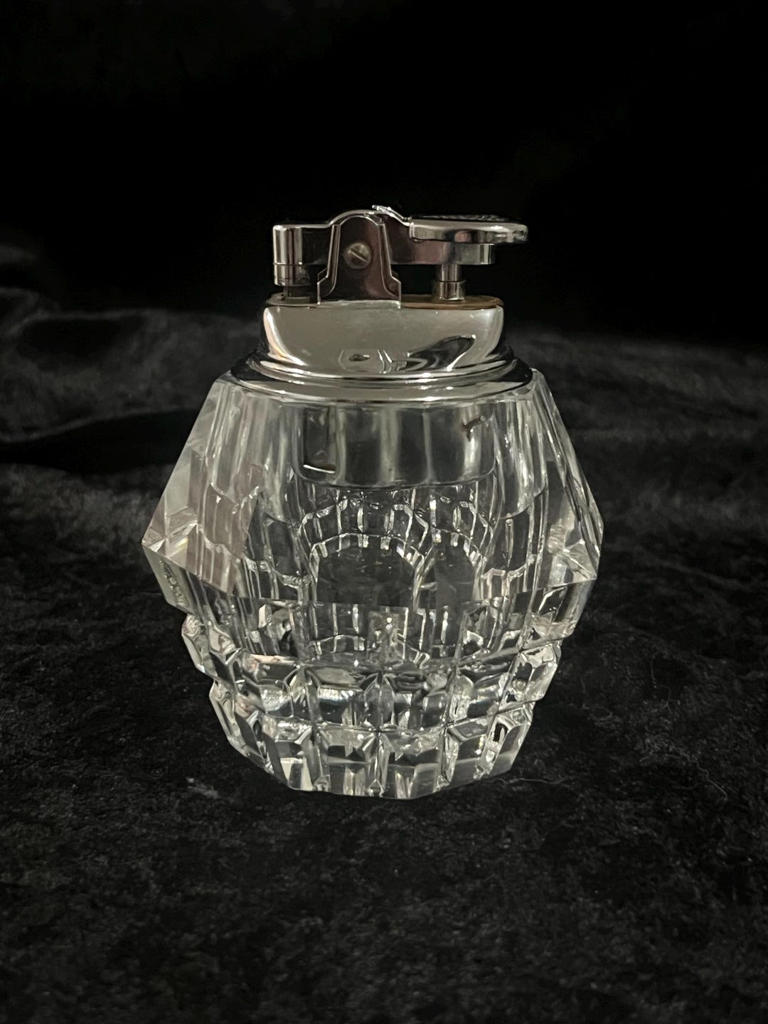 Vintage Crystal Table Lighter - Japan - Etsy