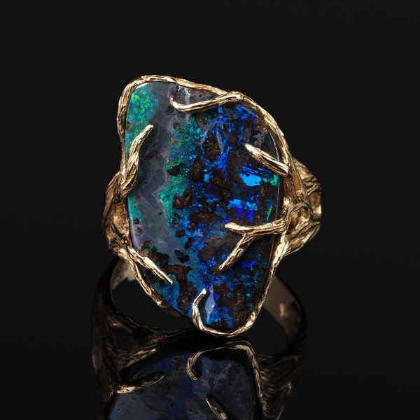 Iridescent Ring - Etsy