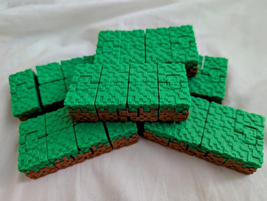 Minecraft MC Grass Block Infinity Cube Fidget Toy Free Shipping! - Etsy
