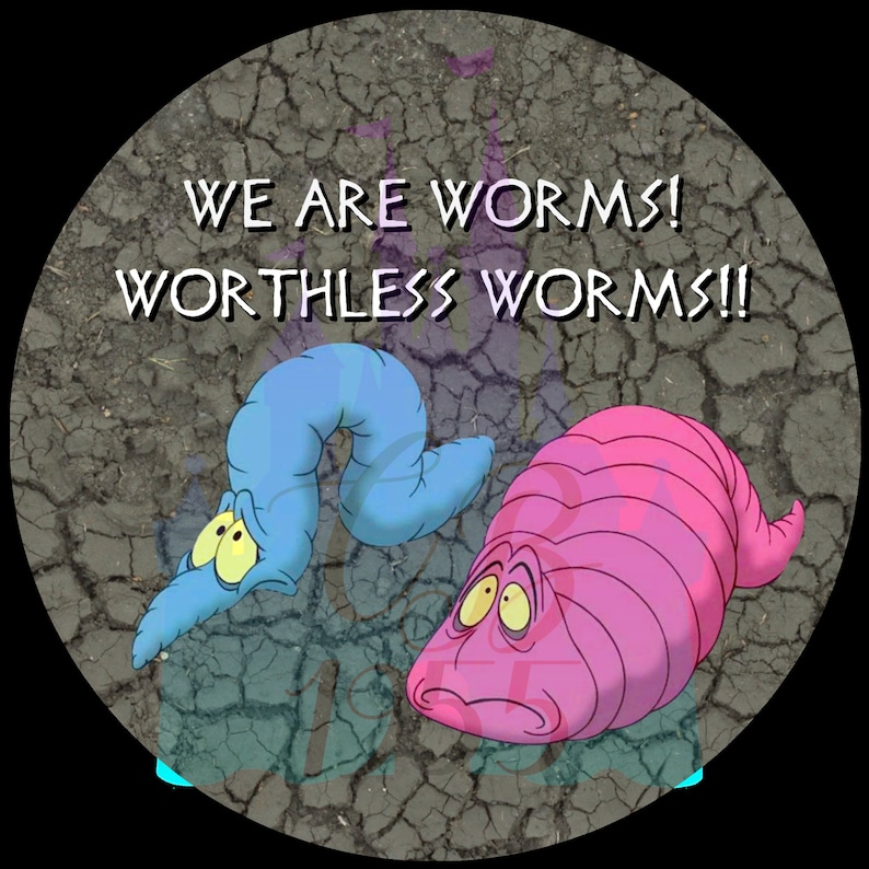 3 We Are Worms Button | Etsy