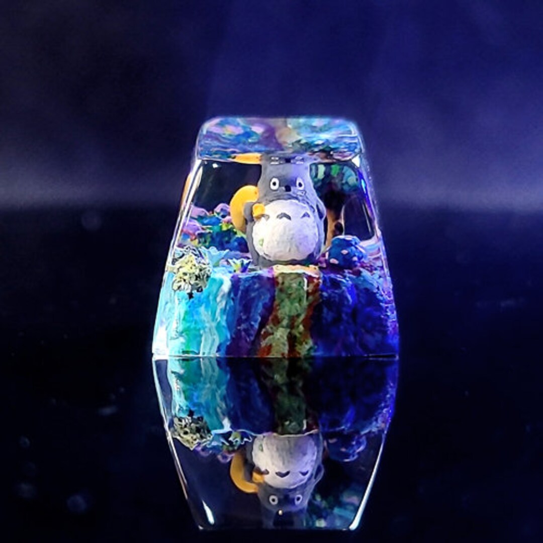 Totoro Keycap, Totoro Character Mechanical Keyboard Button, Artisan ...