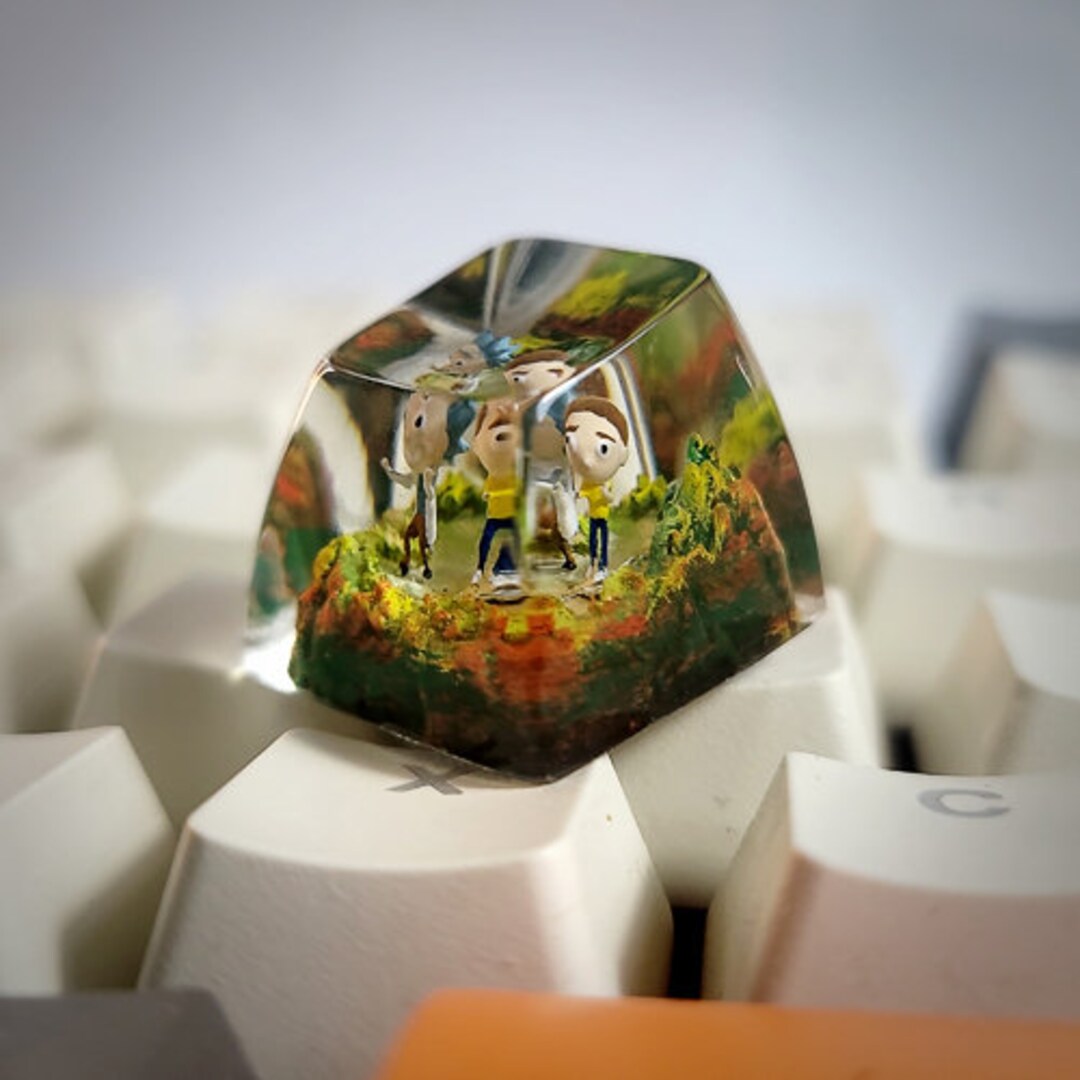 Rick and Morty Keycaps, Animated Mechanical Keyboard Buttons, SA Cherry ...