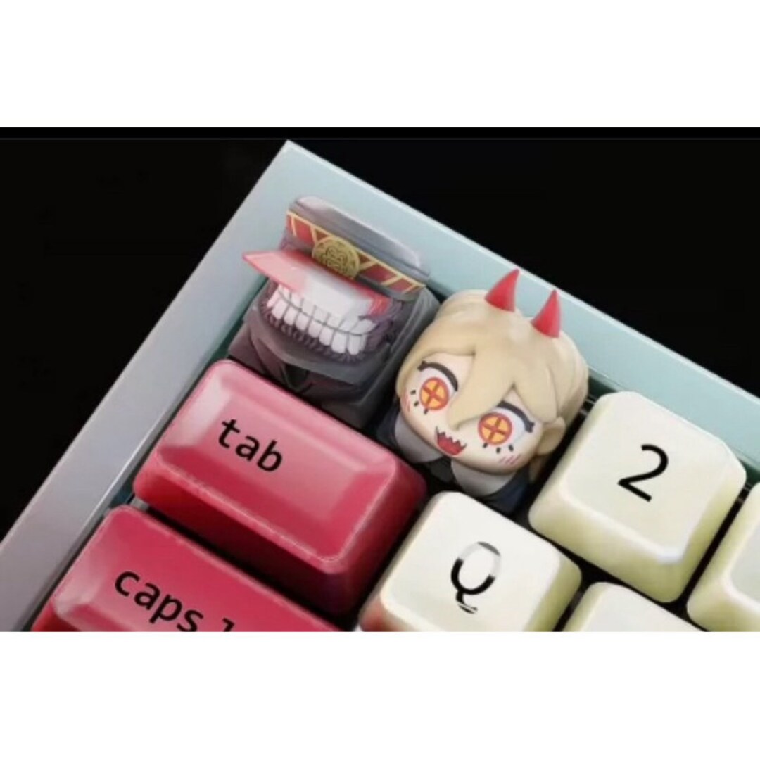 Chainsaw Man Resin Keycap, Demon Sword Keycap, Power, Esc Keycap ...