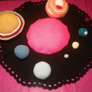 Crocheted Solar System Play Set With Optional "hello, World! Solar ...