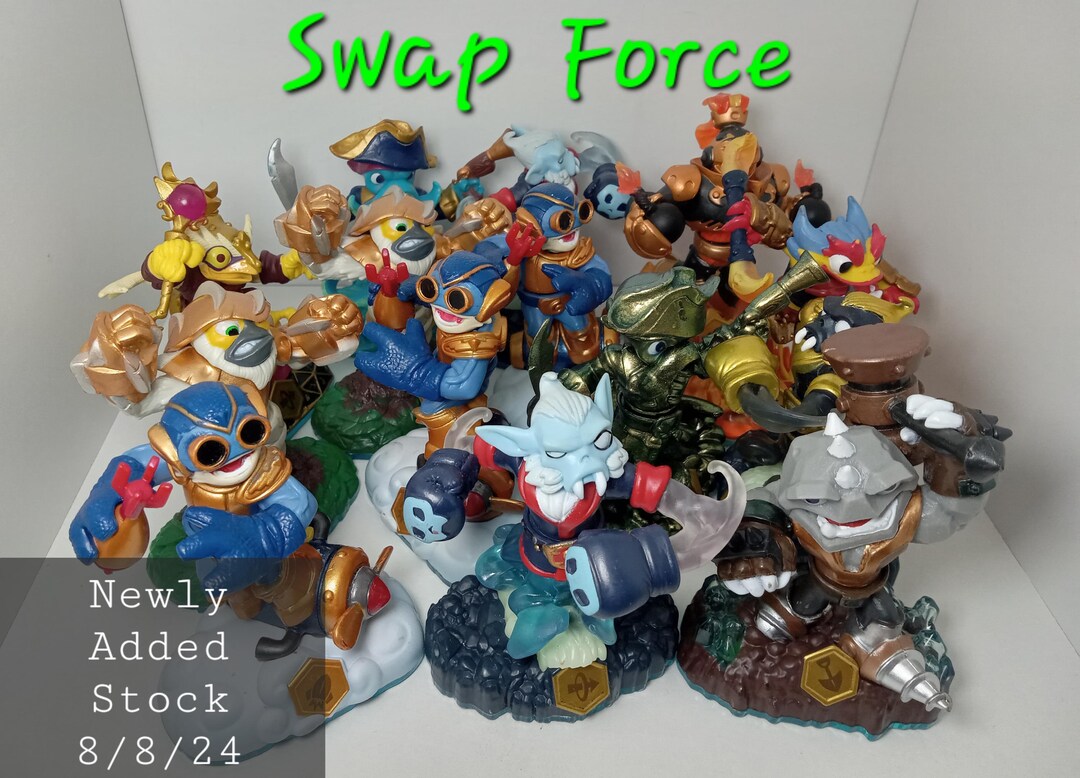 Swap Force Character Figures Night Shift, Hoot Loop, Jade Fire Kraken ...