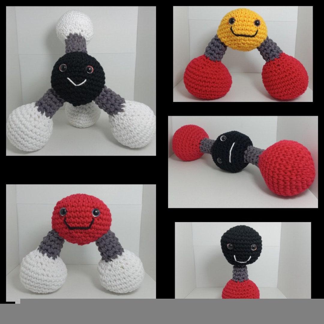 Crocheted Molecule, Compound, and Element Model Stuffed Toys - Etsy
