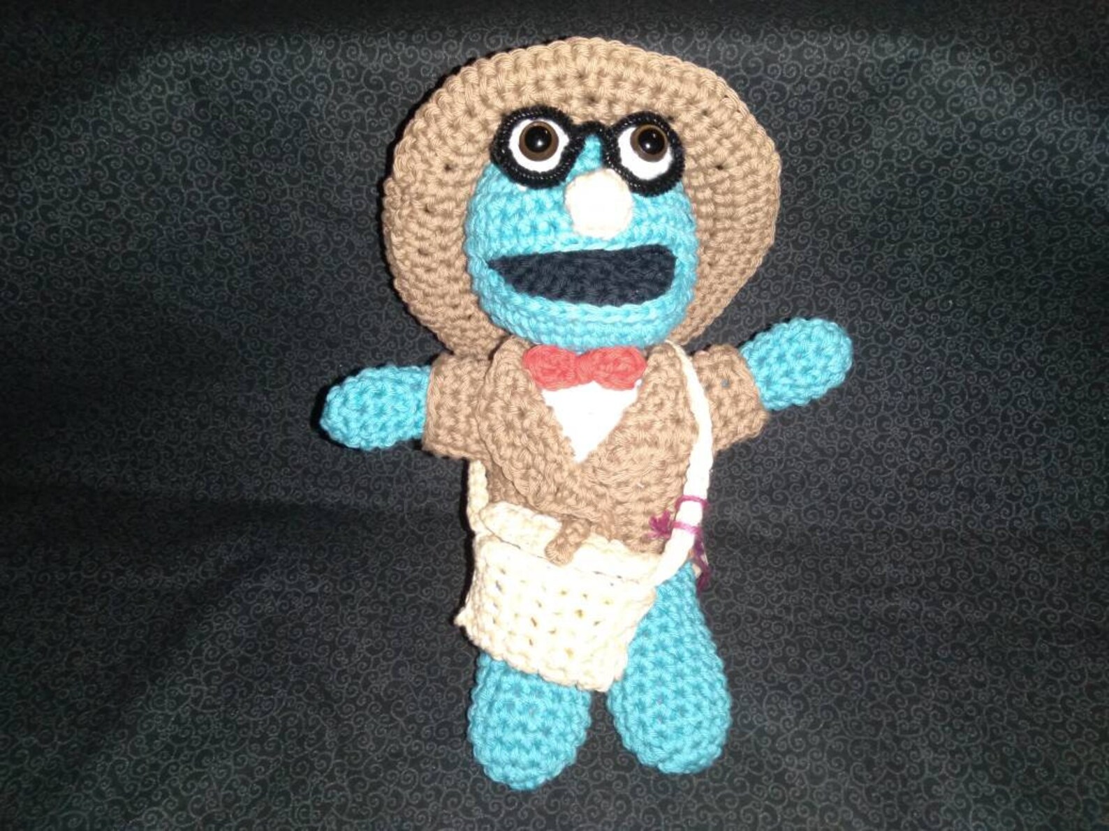 The Professor, Puppet History Inspired Plush, Handmade and Crocheted ...