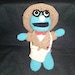The Professor, Puppet History Inspired Plush, Handmade and Crocheted ...