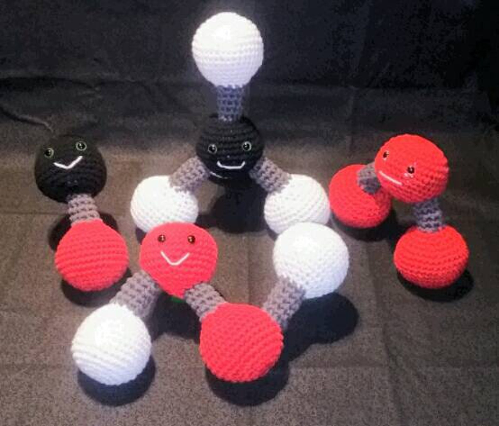 Crocheted Molecule Compound and Element Model Stuffed Toys - Etsy