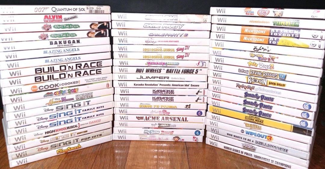 BUY 2 Get 1 FREE !!! Nintendo Wii Family Fun, Party and Adventure Games ...