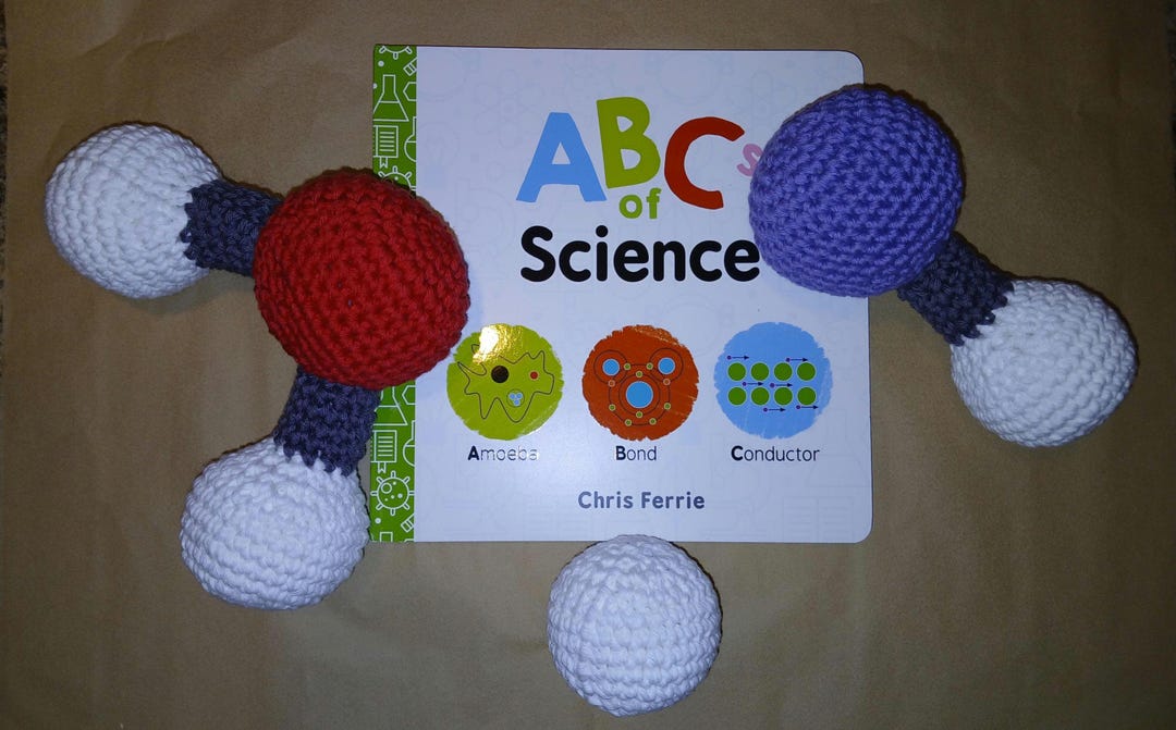 Crocheted Abc's of Science - Molecule and Atoms Gift Set for Baby - Etsy