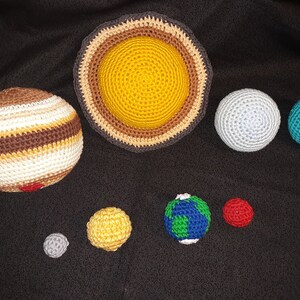 Crocheted Solar System Play Set With Optional "hello, World! Solar ...