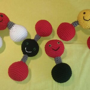Crocheted Molecule Compound and Element Model Stuffed Toys - Etsy