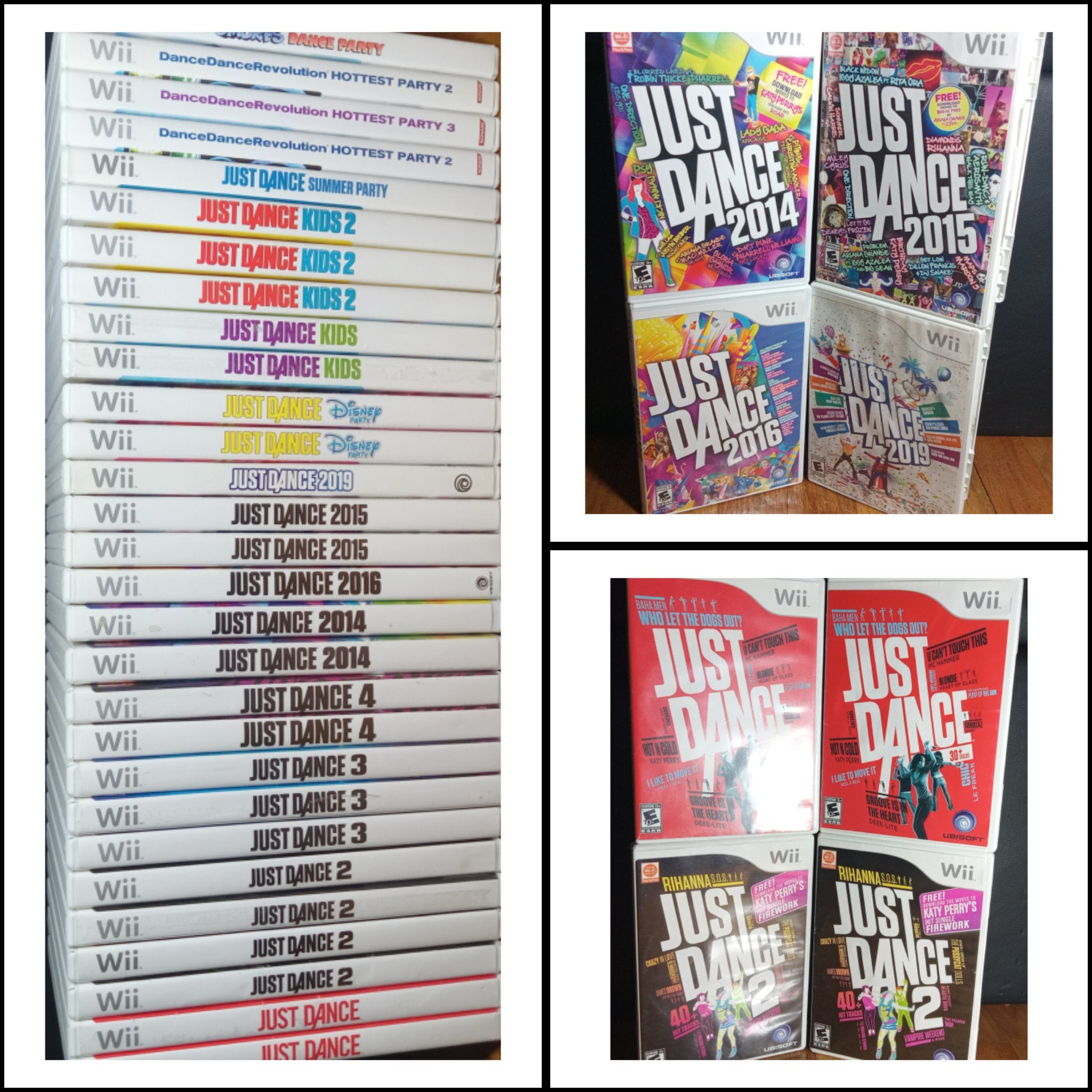 Nintendo Wii Dance Games Just Dance DDR ALL Discs in Great Condition We Never Sell Badly Scratched dirty Discs Etsy