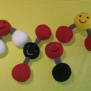 Crocheted Molecule Compound and Element Model Stuffed Toys - Etsy